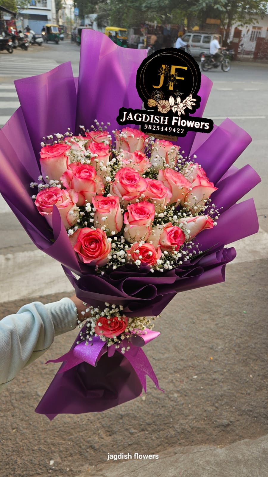 beautiful pink shaded roses bouquet | by Jagdish flowers – Jagdish ...